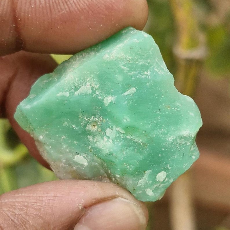 Tiny Green Chrysoprase Marvellous Specimen, Healing Crystal Chrysoprase ...