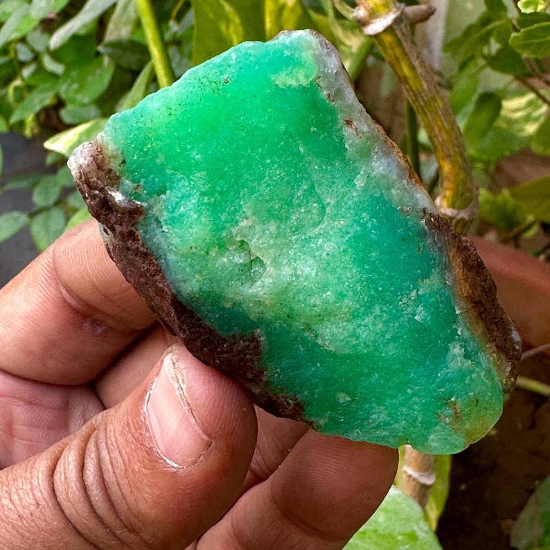 Natural Chrysoprase Specimen, Raw Chrysoprase Crystal - Etsy Australia