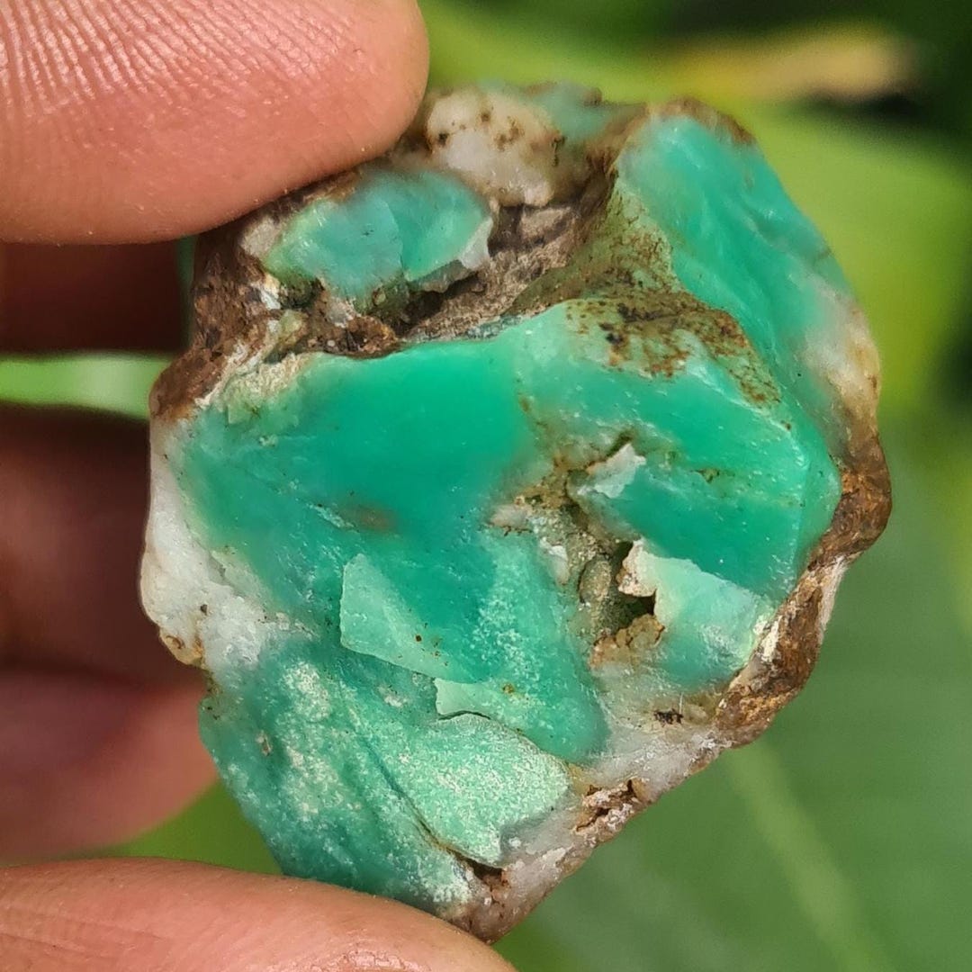 Natural Tiny Specimen Green Chrysoprase Rough, Healing Raw Marvellous ...