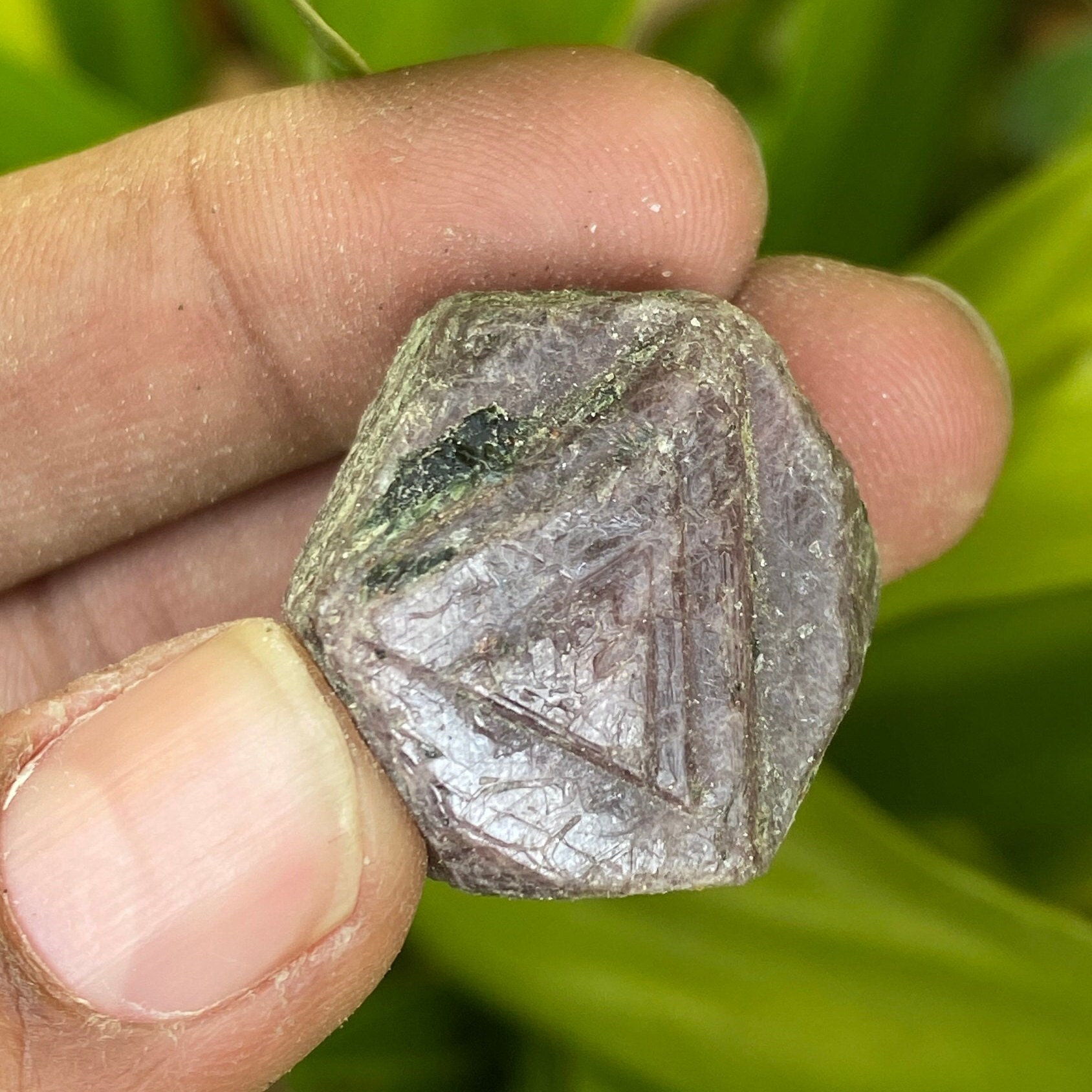 Raw Ruby Record Keeper Triangle Formation Ruby Hexagon Specimen Record ...