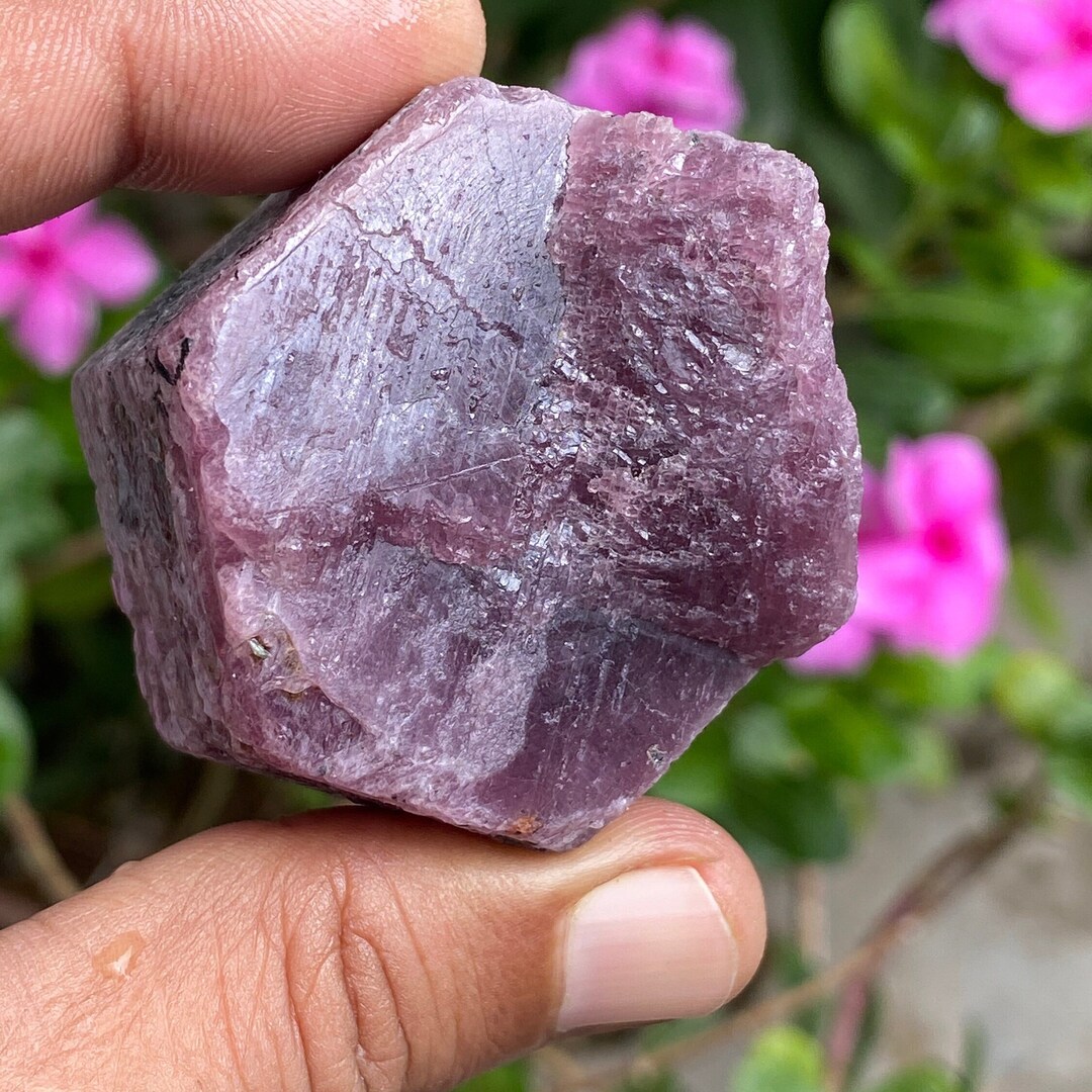Purple Ruby Record Keeper Unique Shape Ruby Crystal Healing Record ...