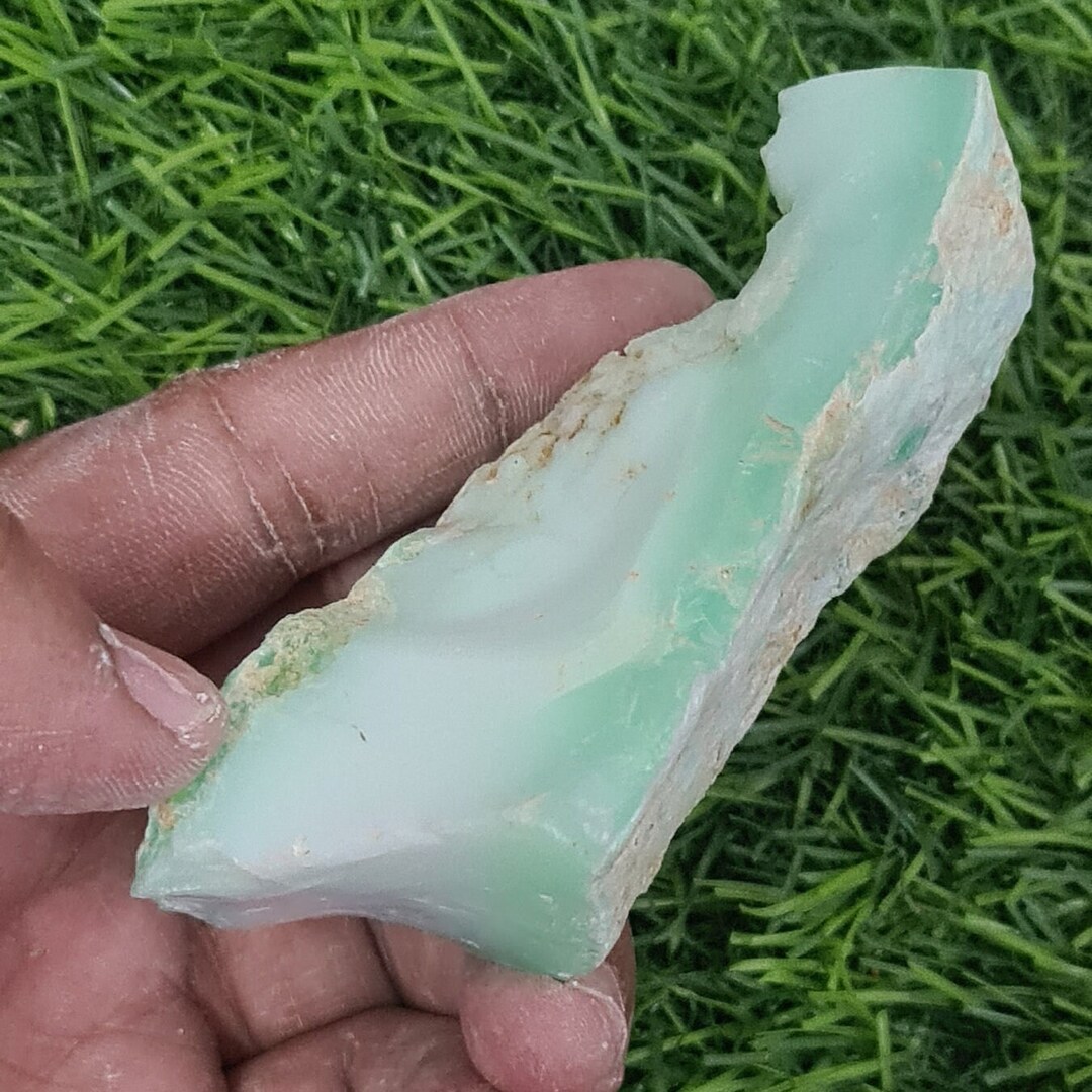 Natural Chrysoprase Specimen,rare Chrysoprase Raw, Chrysoprase Gemstone ...