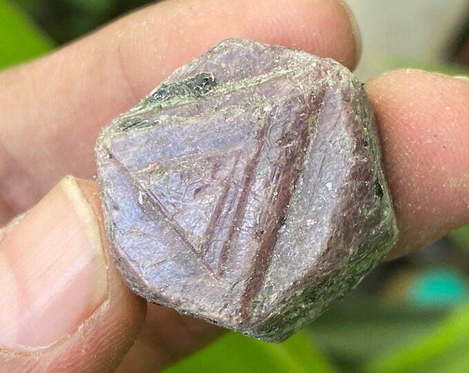 Raw Ruby Record Keeper | Triangle Formation | Ruby Hexagon Specimen ...