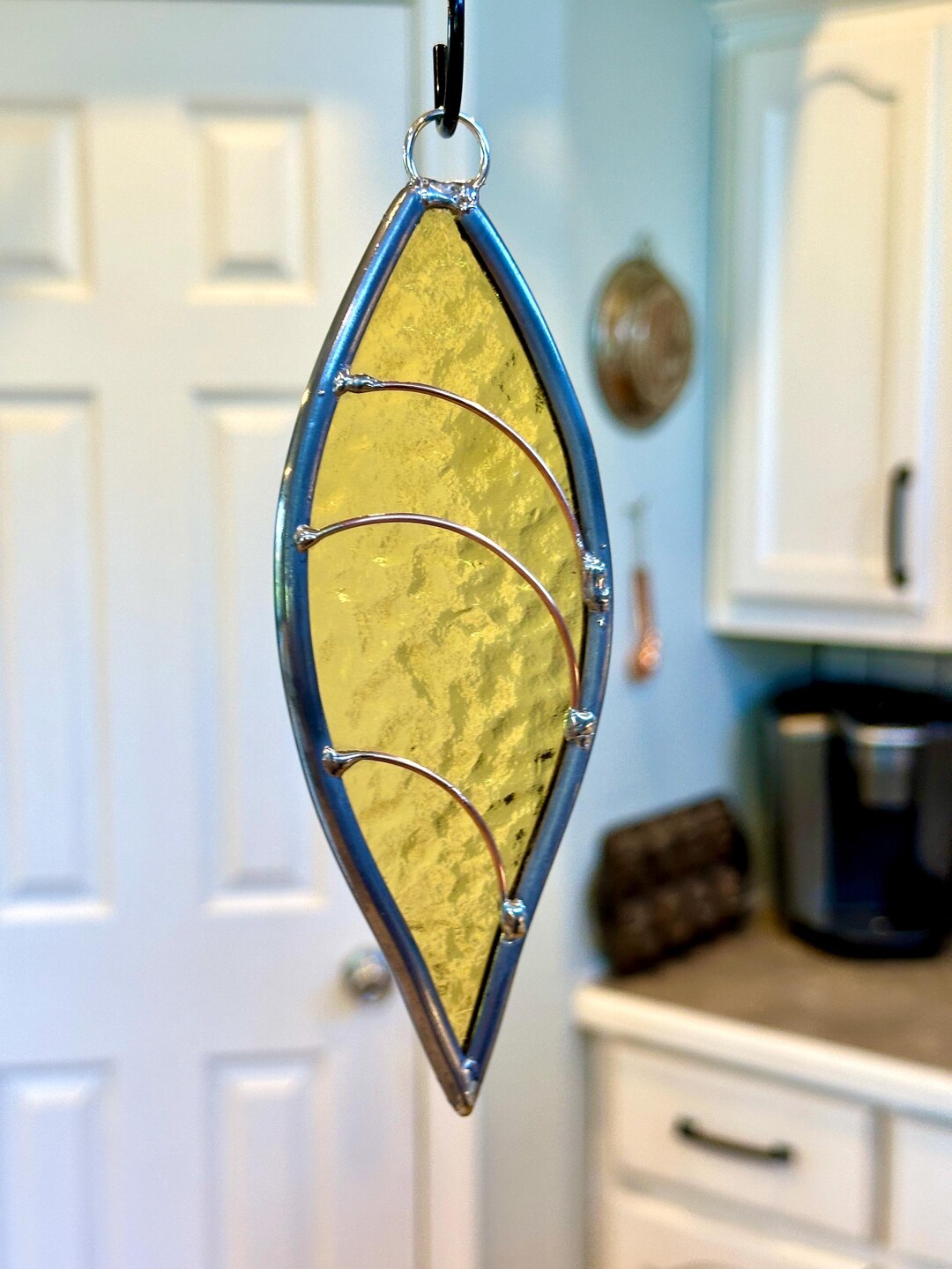 Yellow Tear Drop Suncatcher - Etsy