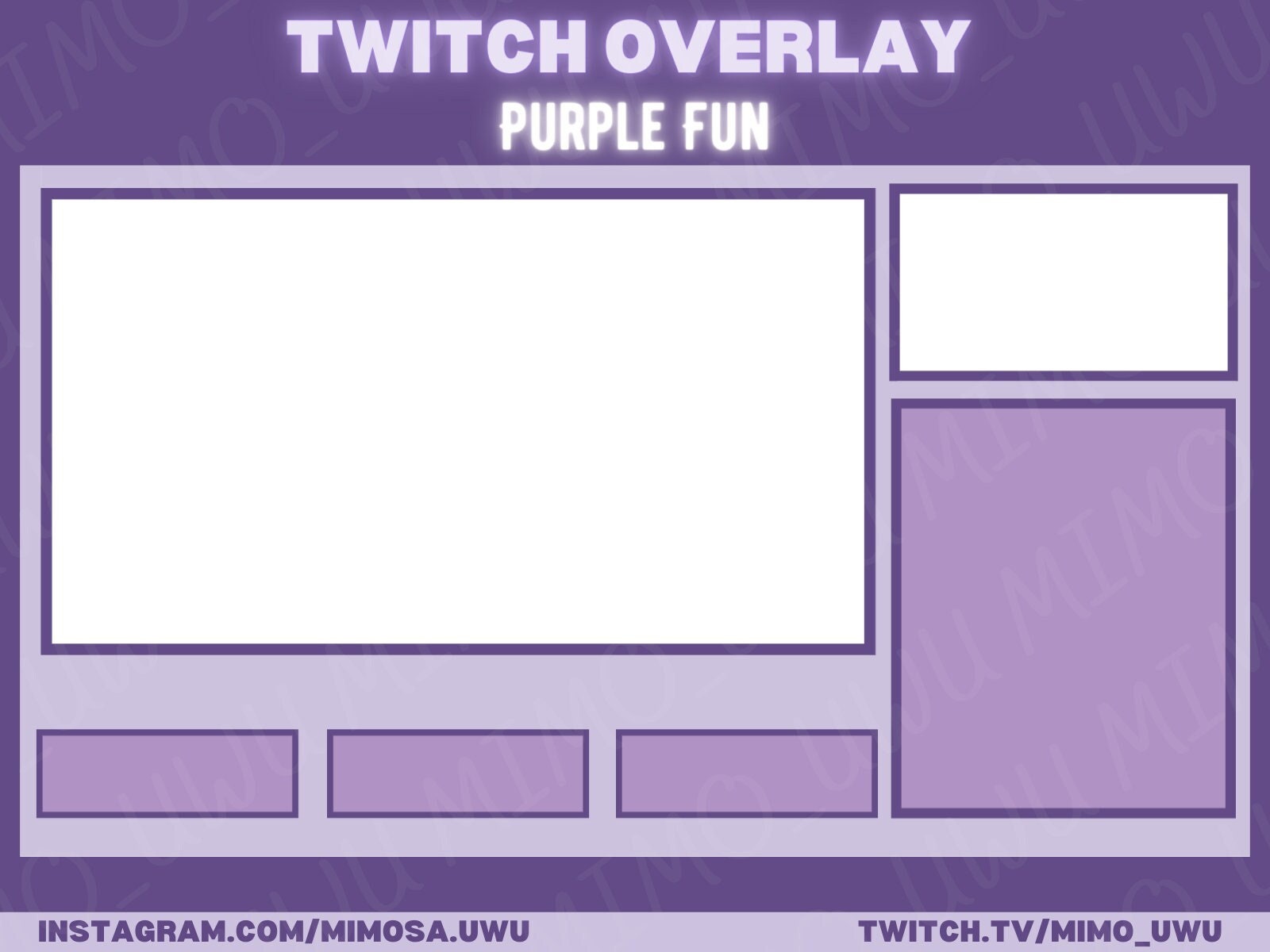 Twitch Overlay Border for Twitch Streamers, Twitch Affiliates and ...