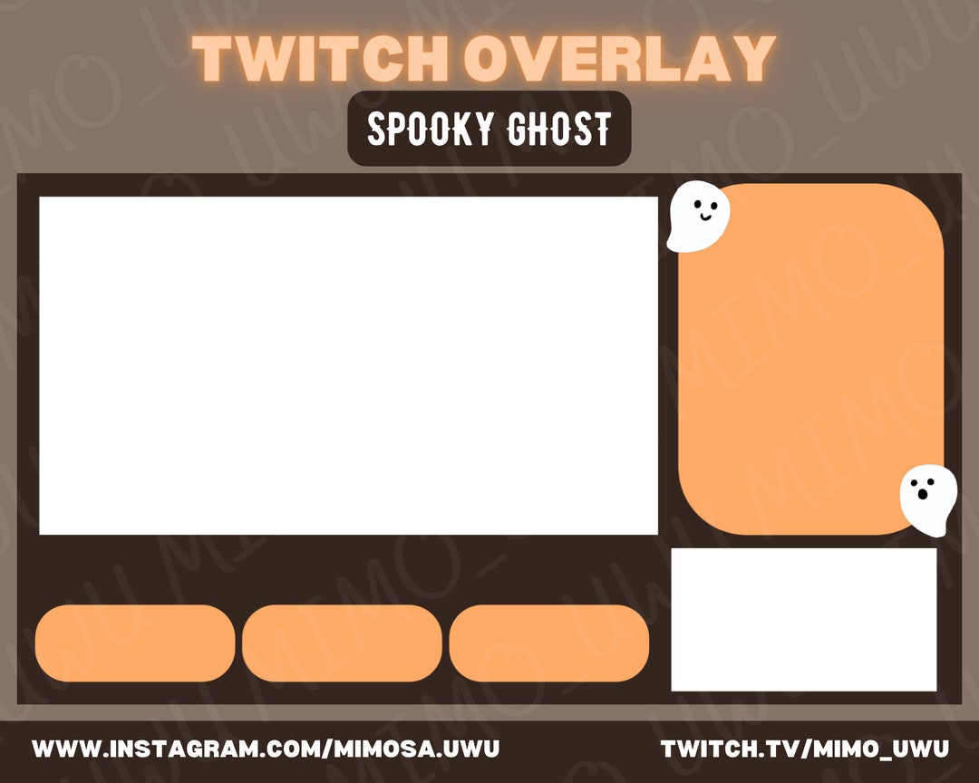 Twitch Halloween Overlay Border for Twitch Streamers, Affiliates and ...