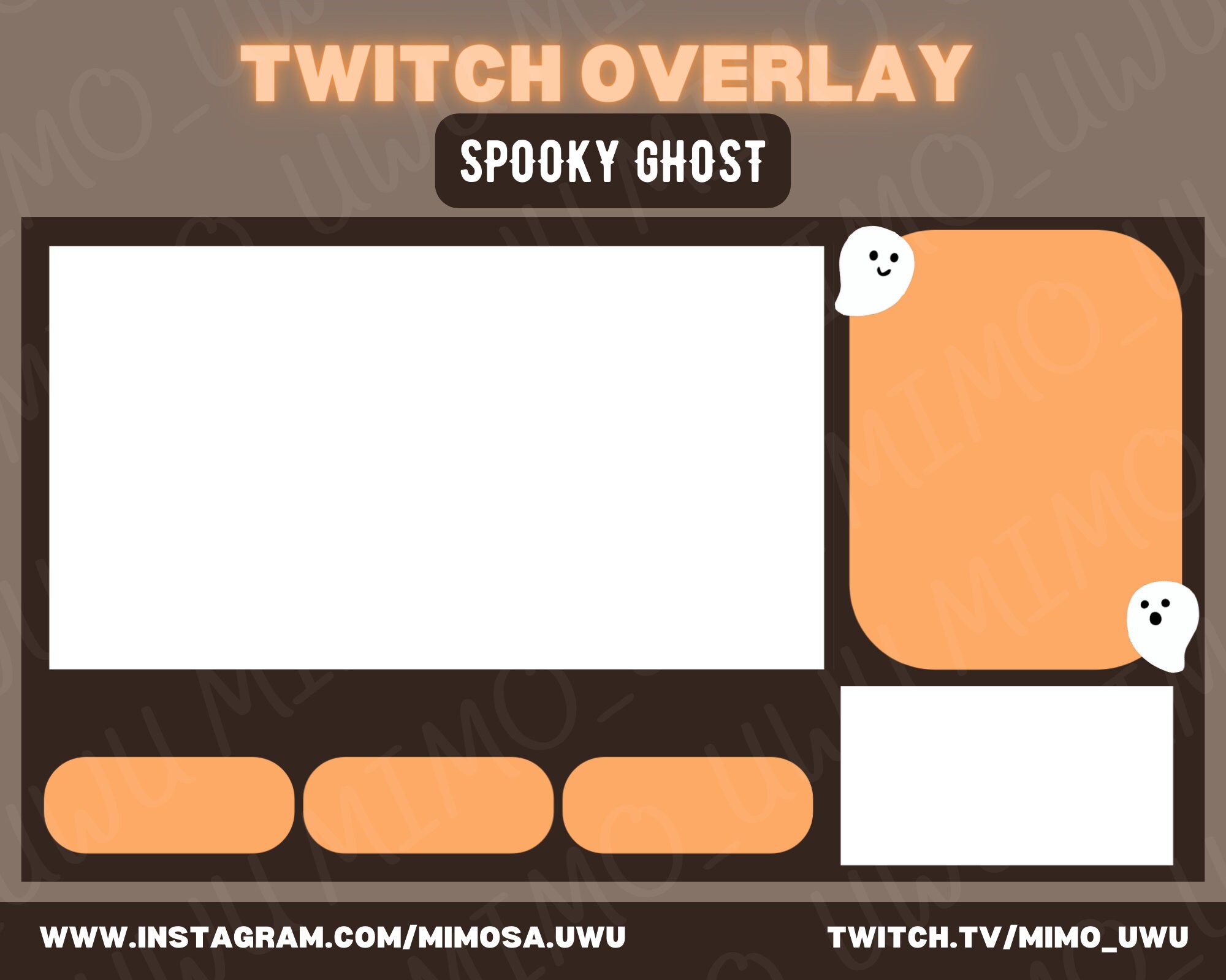 Twitch Halloween Overlay Border for Twitch Streamers, Affiliates and ...