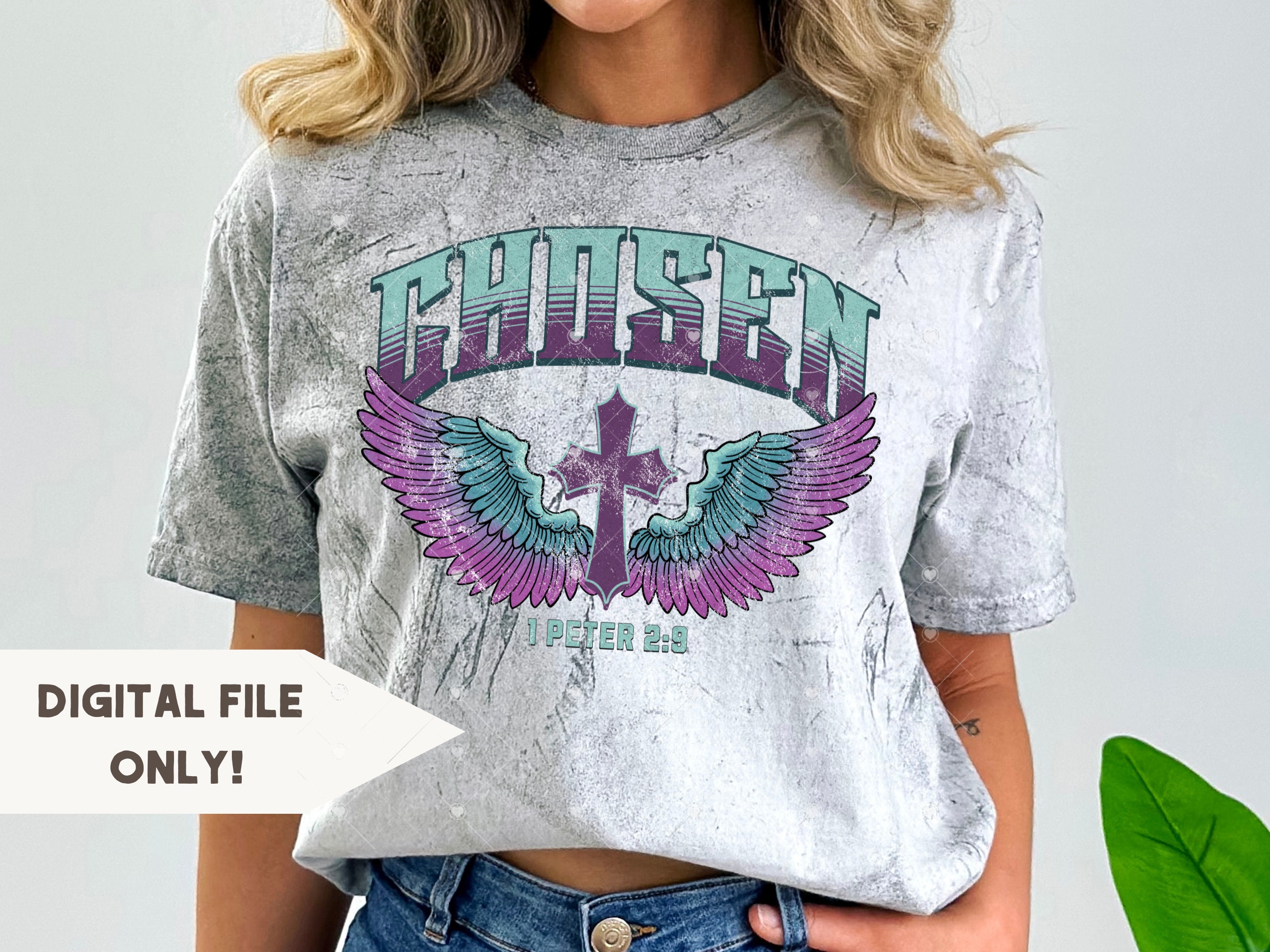 Chosen PNG Christian Sublimation Designs Download Tshirt Bible Verse ...