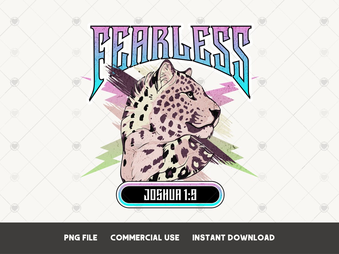 Christian Sublimation Design PNG Fearless Christian Tshirt Designs ...