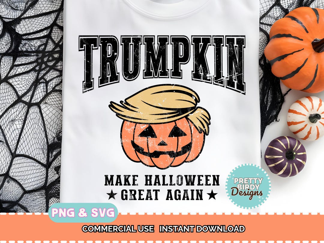 Trumpkin SVG and PNG, Funny Donald Trump 2024 Png, Funny Pumpkin Png ...