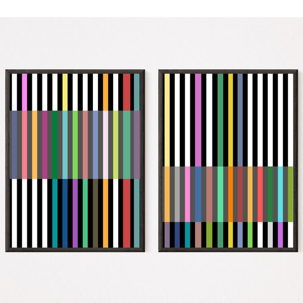 Striped Wall Art - Etsy