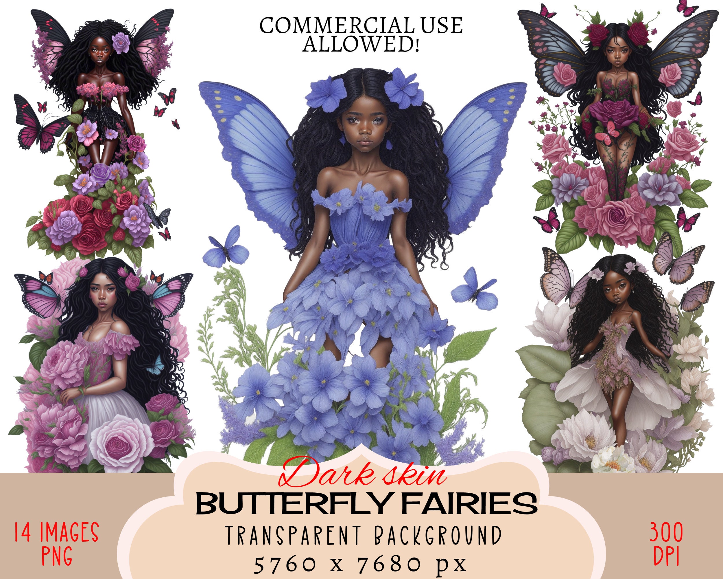 Dark Fairies And Butterflies