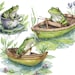 Frogs on Wheels CLIPART PNG Files, Commercial Use, Transparent ...