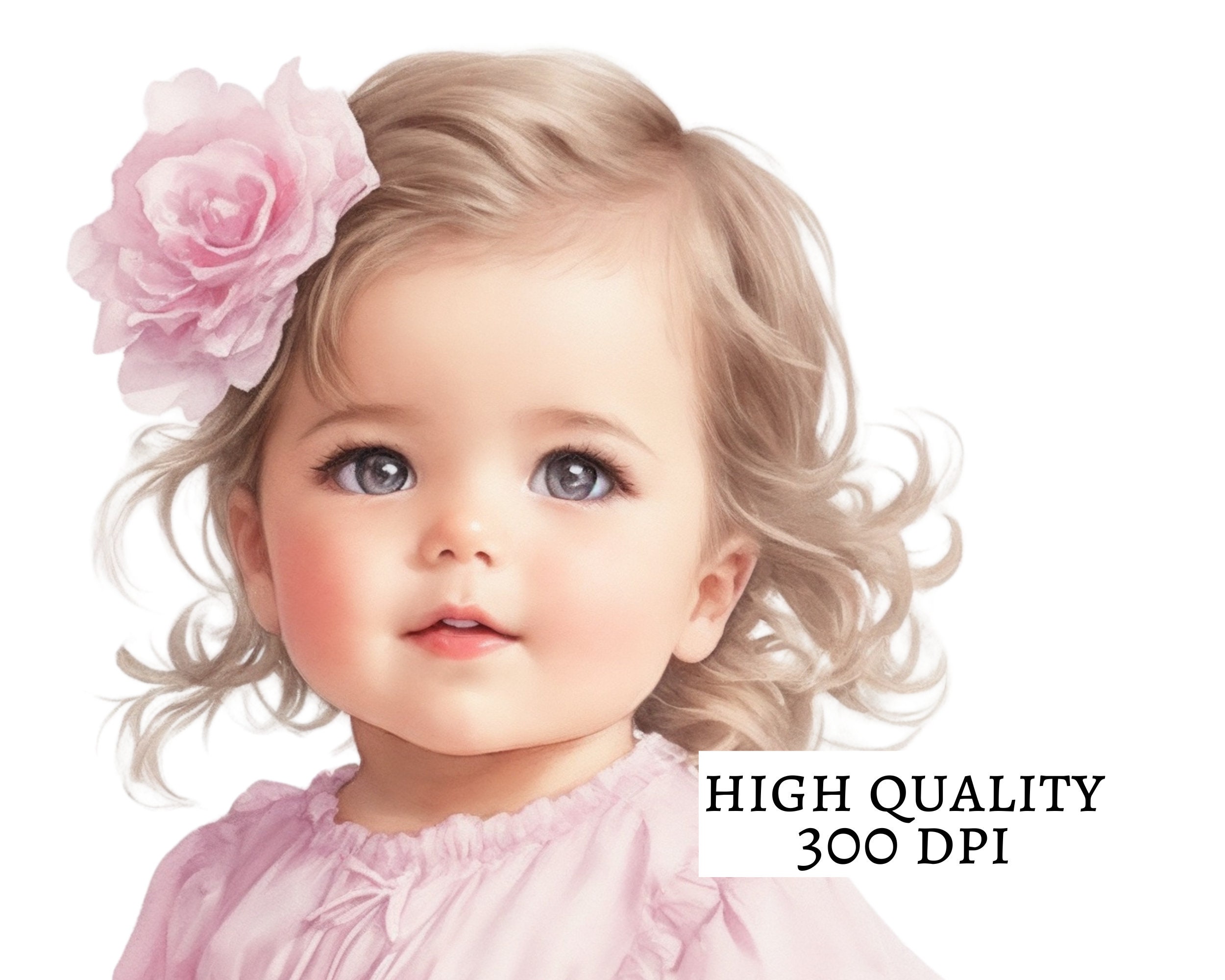 Baby Girls CLIPART PNG Files, Commercial Use, Transparent Background ...