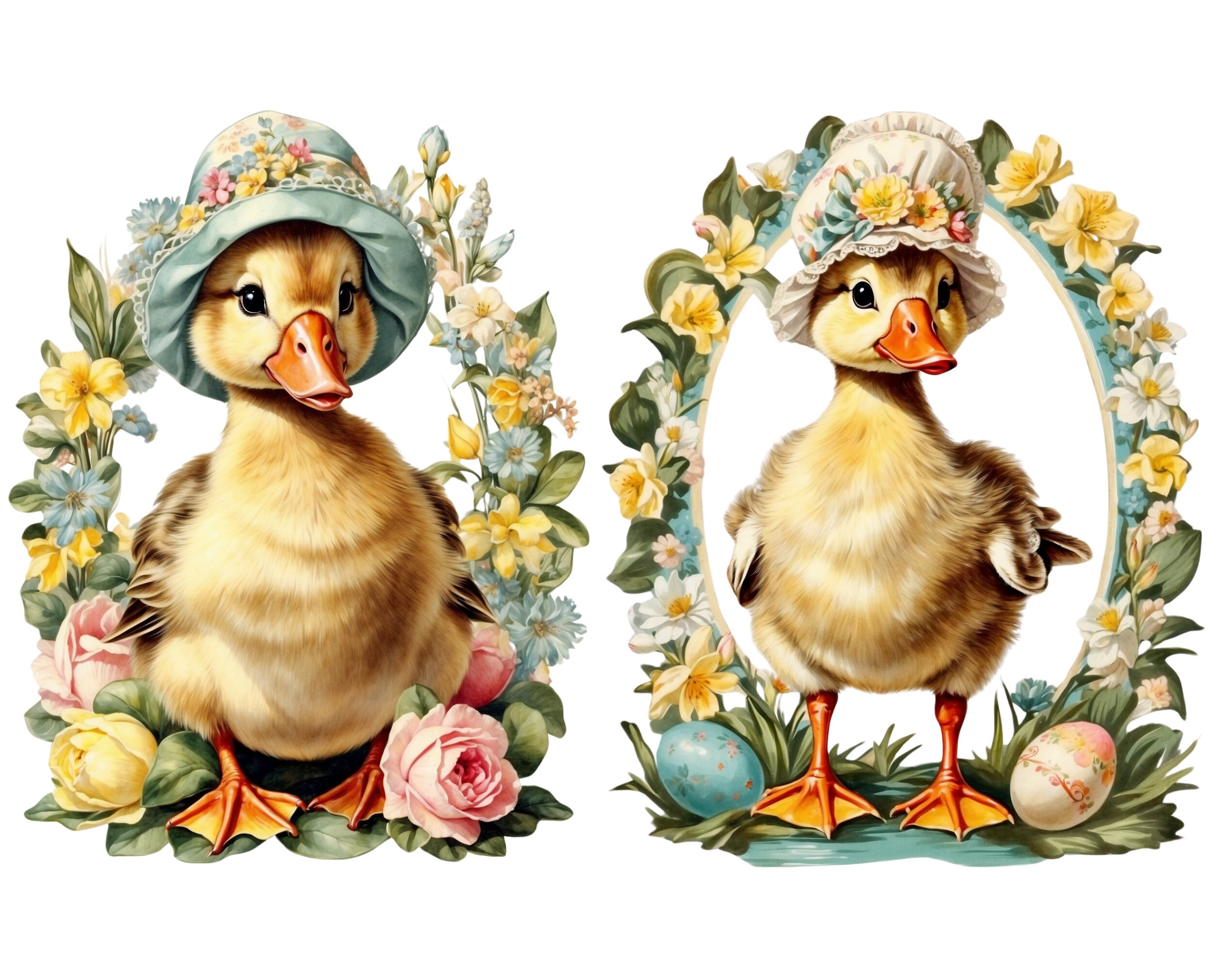 Easter Ducks CLIPART PNG Files Commercial Use Transparent Background ...