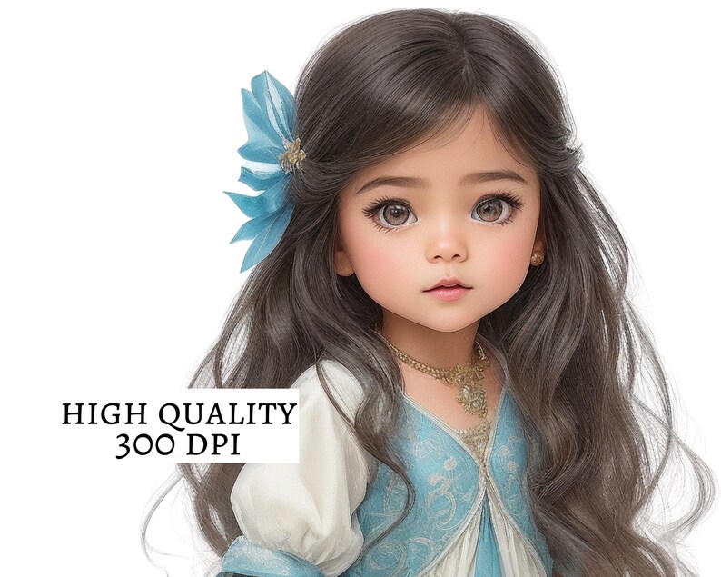 Princess Jasmine Girls CLIPART PNG Files Commercial Use - Etsy