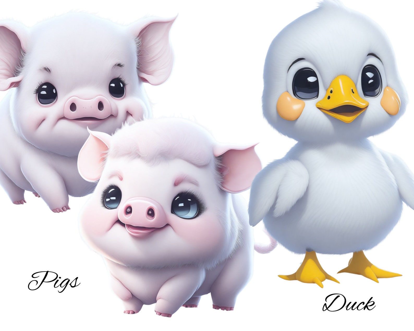 Farm Animals CLIPART PNG Files, Commercial Use, Transparent Background ...