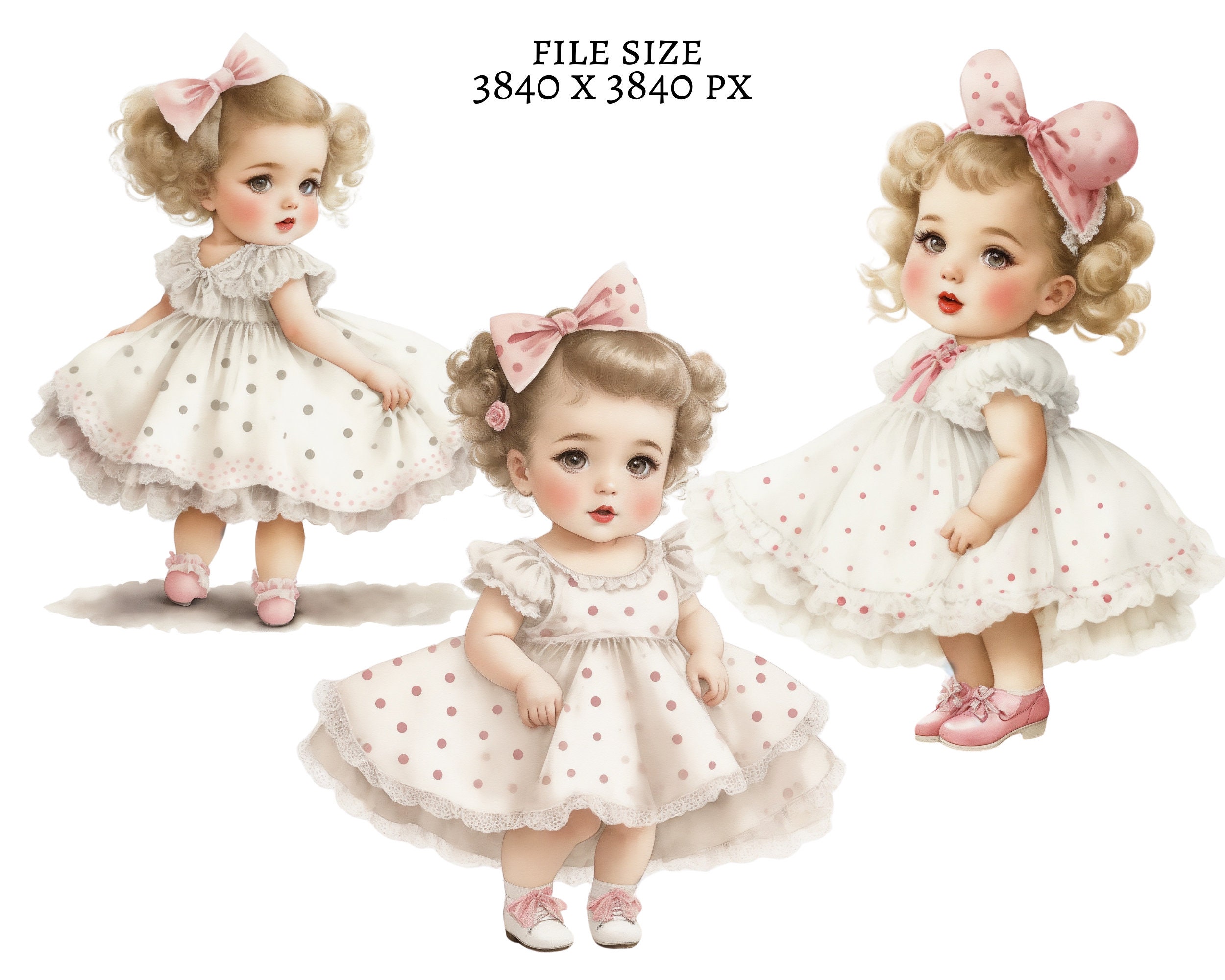 Petticoat Baby Girls CLIPART PNG Files, Commercial Use, Transparent ...