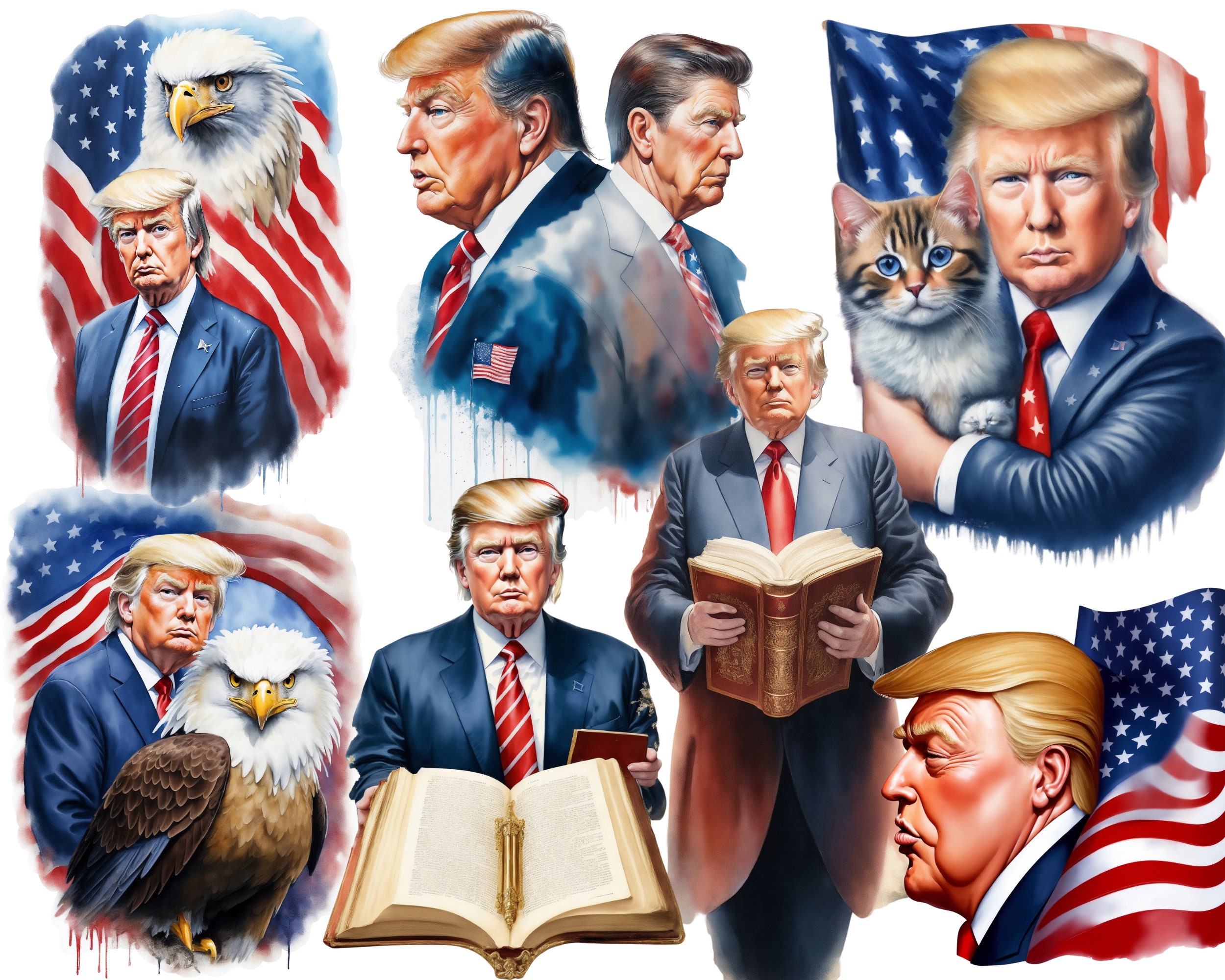 Donald Trump CLIPART PNG Files, Commercial Use, Transparent Background ...