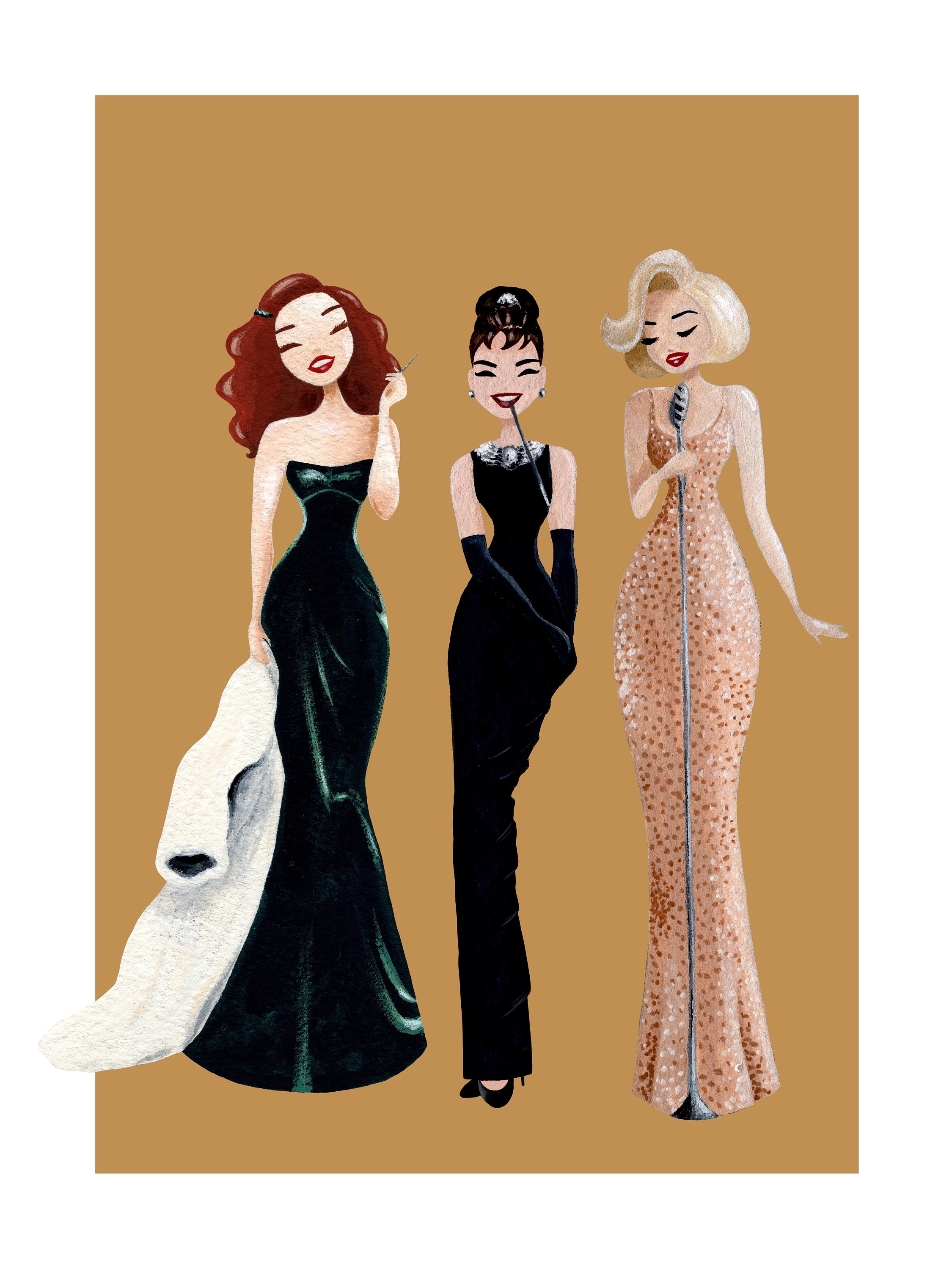 INSTANT DOWNLOAD Vintage Hollywood Celebrity Art Print, Movie Star ...