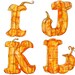 Pumpkin Letters Alphabet CLIPART PNG Files, Fall Sublimation, Autumn ...