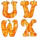 Pumpkin Letters Alphabet CLIPART PNG Files, Fall Sublimation, Autumn ...