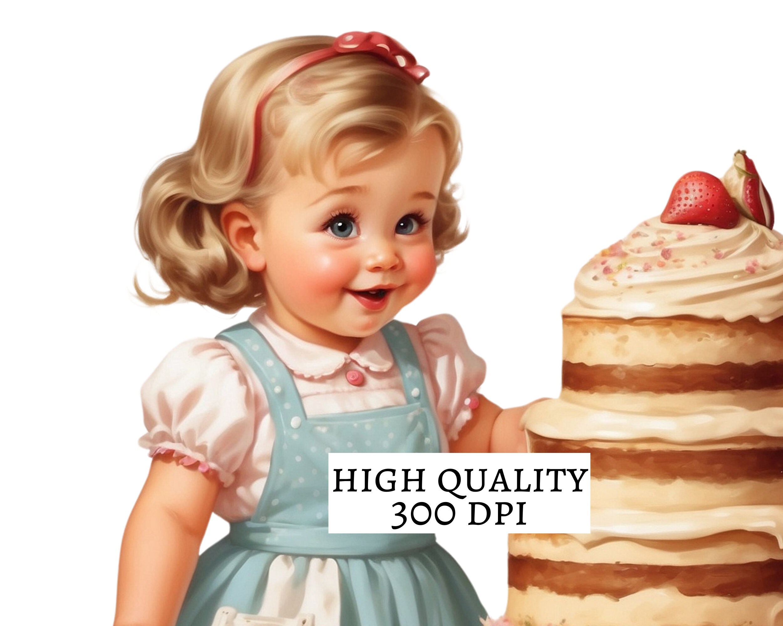 Baker Girls CLIPART PNG Files Commercial Use Transparent Background ...