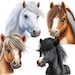 Ponies CLIPART PNG Files, Commercial Use, Transparent Background Small ...