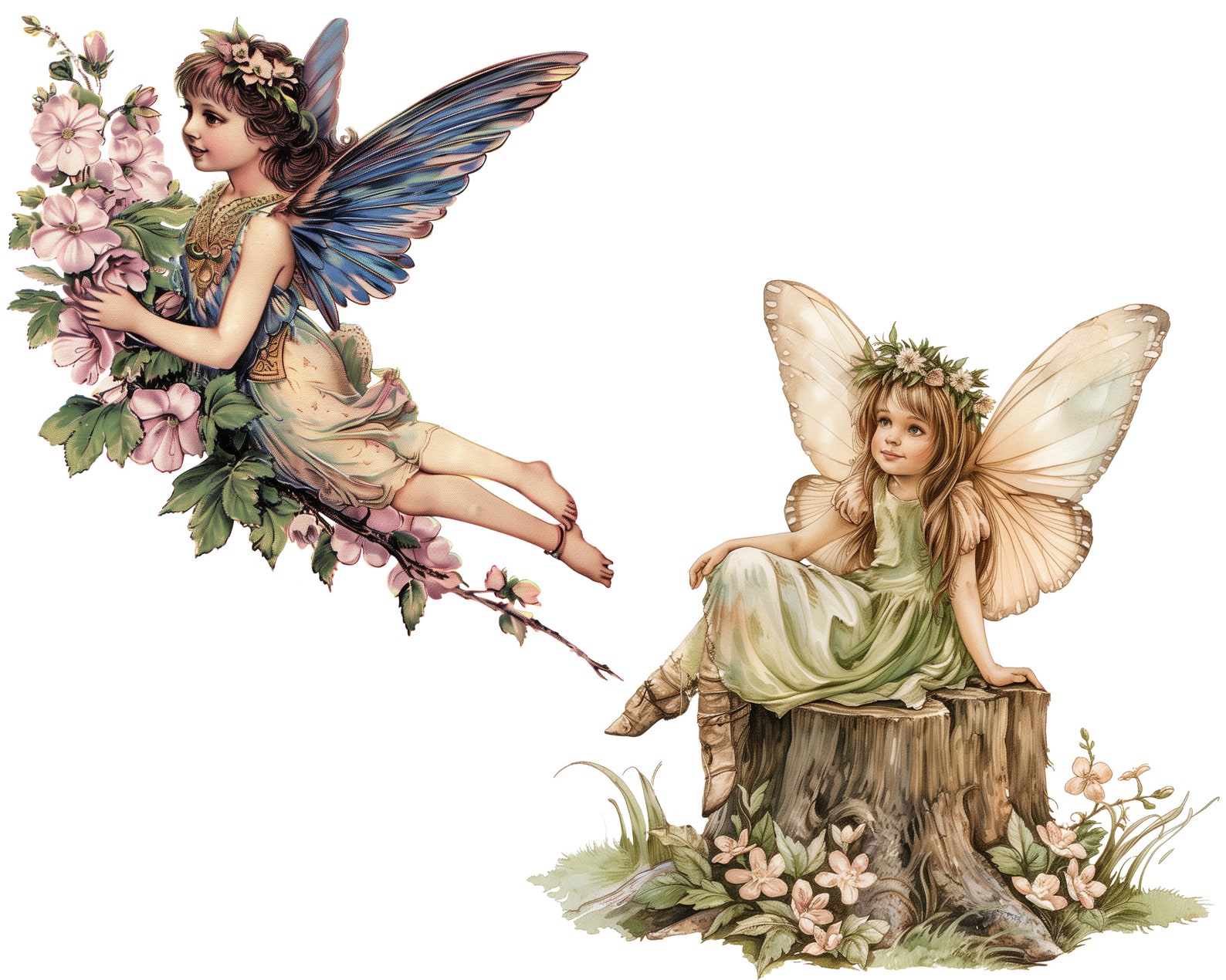 Fairies CLIPART PNG Files Commercial Use Transparent Background Nature ...