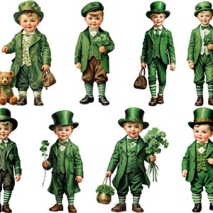 St Patrick's Day Kids CLIPART PNG Files Commercial Use Transparent ...