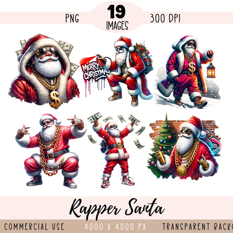 Gangster Santa - Etsy