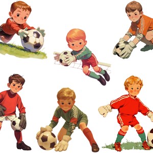 Soccer Football Boys CLIPART PNG Files Commercial Use Transparent ...