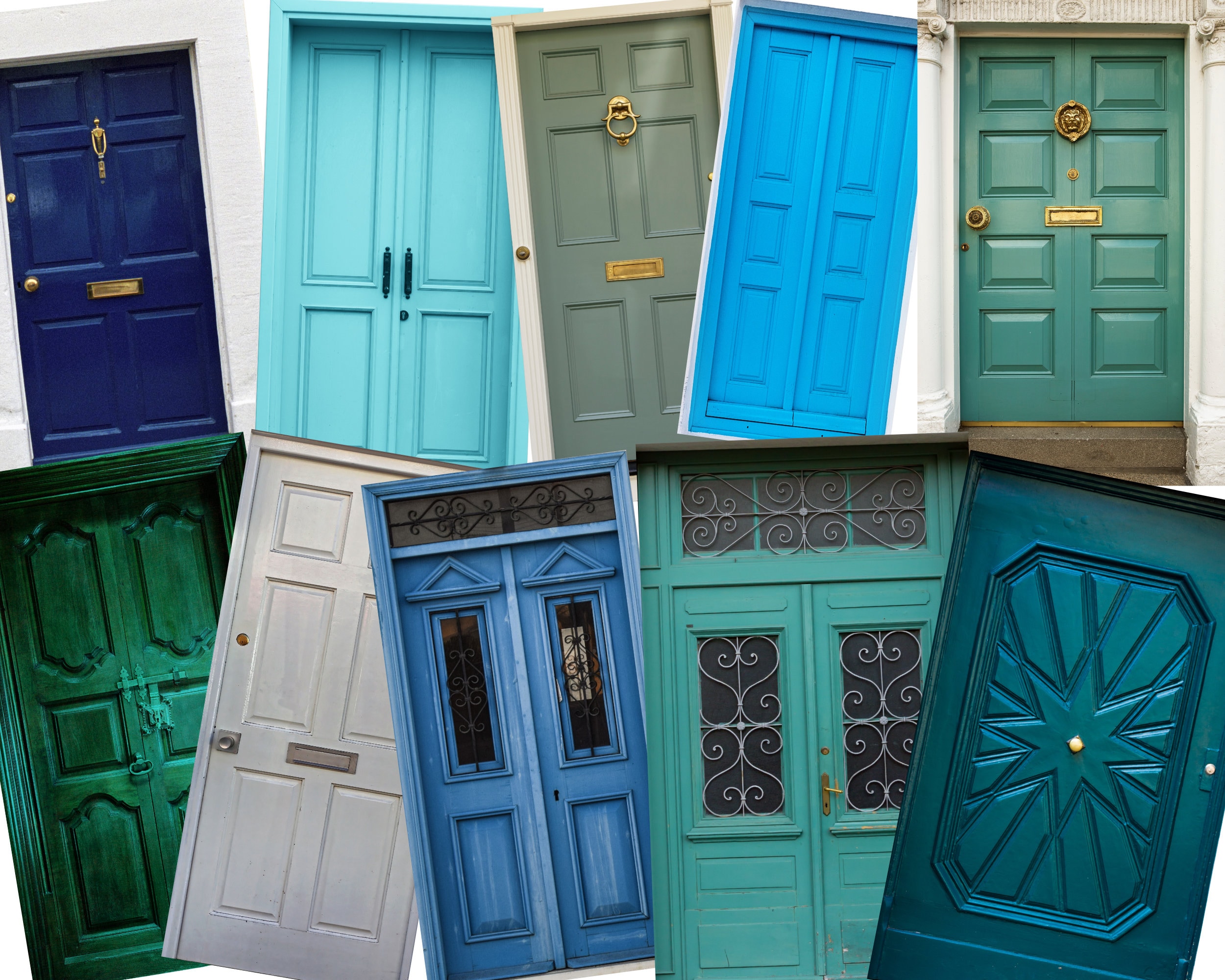 Rustic Wooden DOORS Digital Collage Sheet, Stickers Downloadable ...