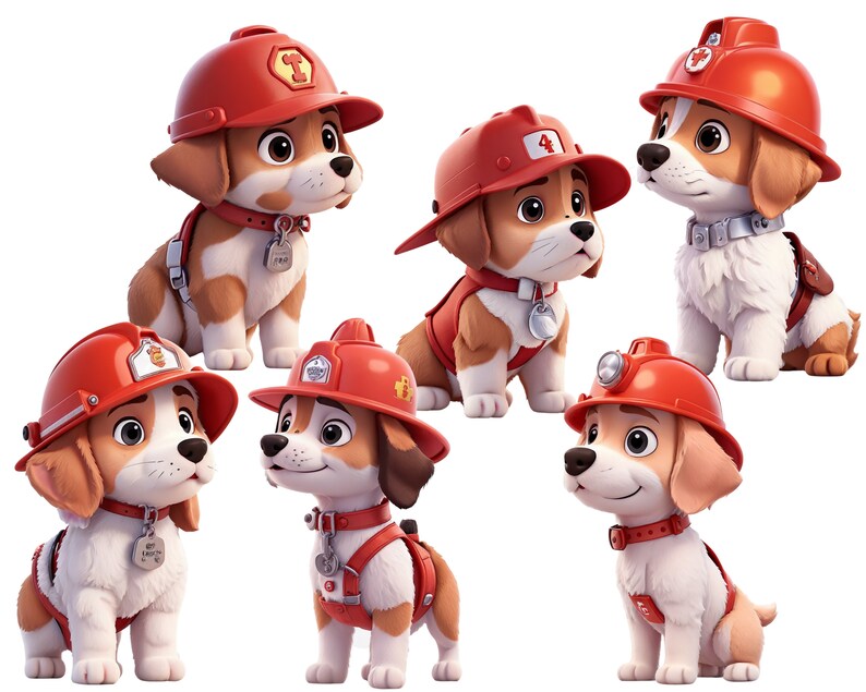 Fire Dogs CLIPART PNG Files Commercial Use Transparent Background ...