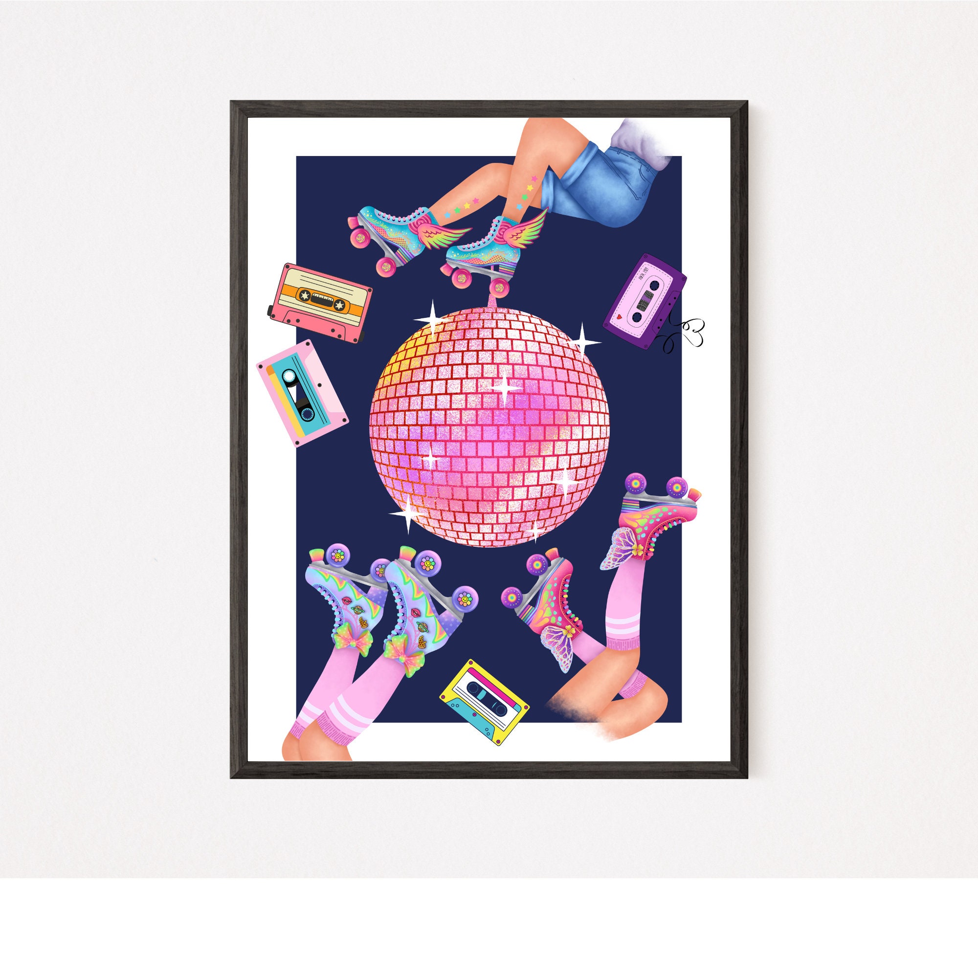 INSTANT DOWNLOAD Retro Disco Fever Art Print 1970s 70s - Etsy