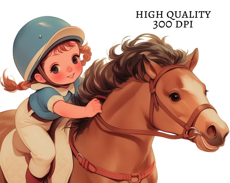 Horseback Riding Girls CLIPART PNG Files Commercial Use Transparent ...