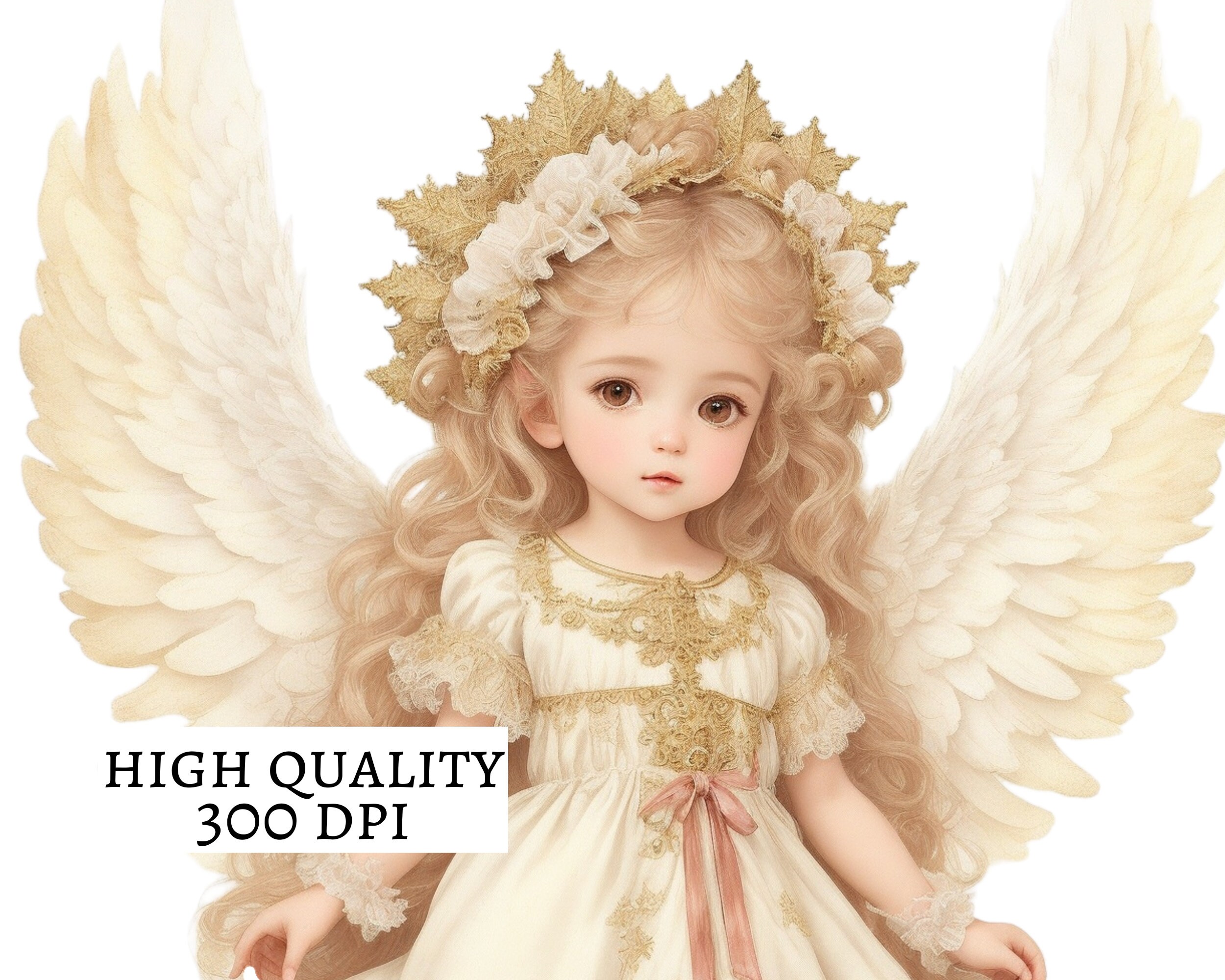 Victorian Angels CLIPART PNG Files Commercial Use - Etsy Australia