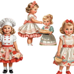 Baker Girls CLIPART PNG Files Commercial Use Transparent Background ...