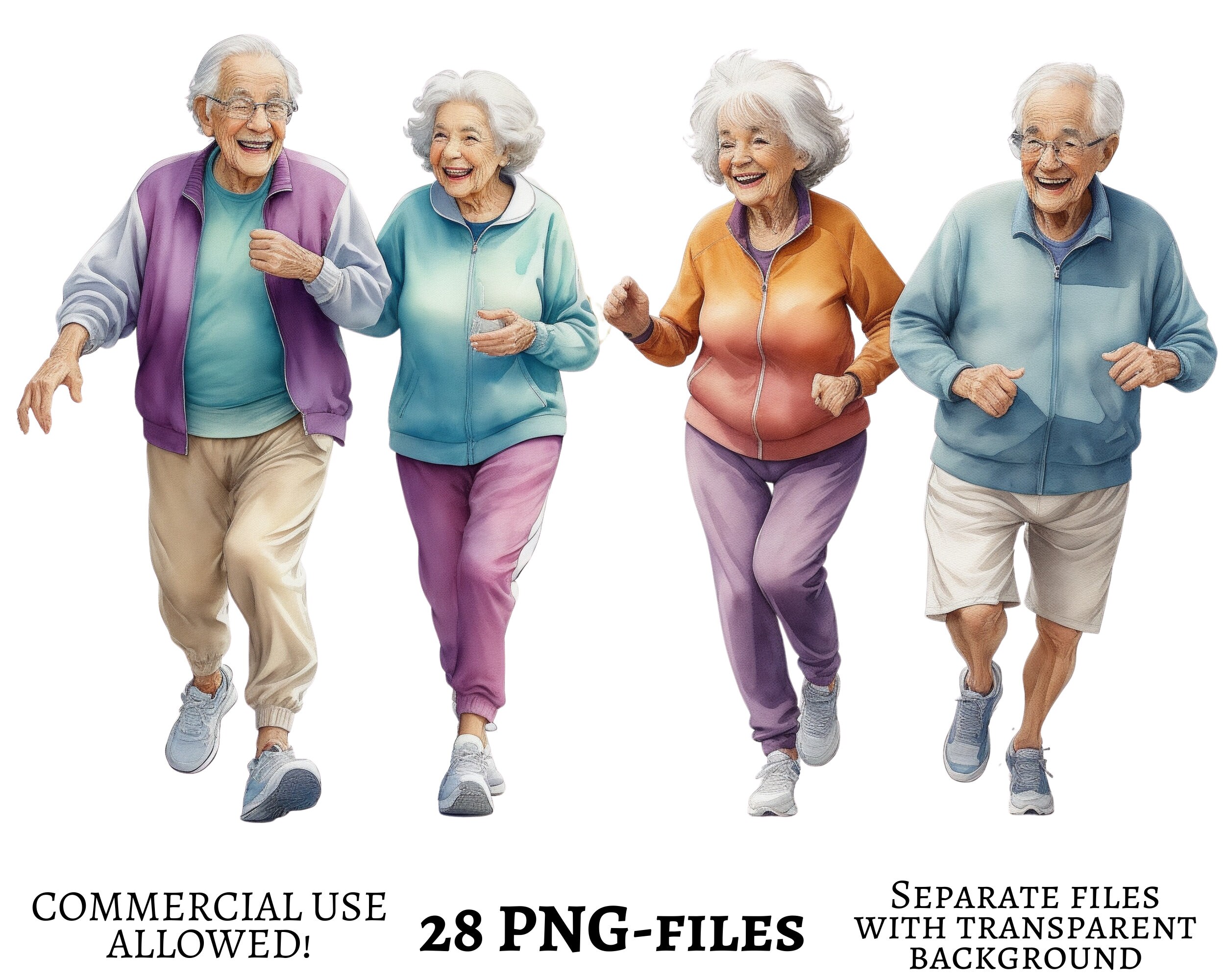 Retired People CLIPART PNG Files, Commercial Use, Transparent ...