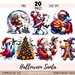 Christmas Halloween CLIPART PNG Files, Scary Santa Sublimation, Bad ...
