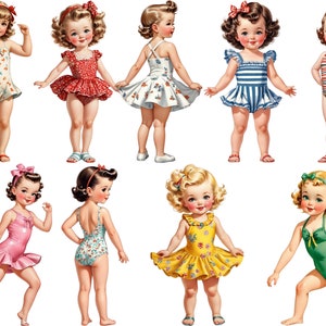 Swimsuit Girls CLIPART PNG Files Commercial Use Transparent Background ...