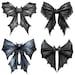 Gothic Bat Bows CLIPART PNG Files Commercial Use Transparent Background ...