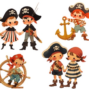 Pirate Kids CLIPART PNG Files Commercial Use Transparent Background ...