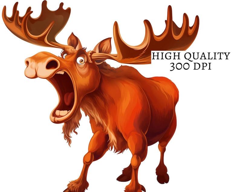 Shouting Animals CLIPART PNG Files, Screaming Goat Sublimation, Calling ...
