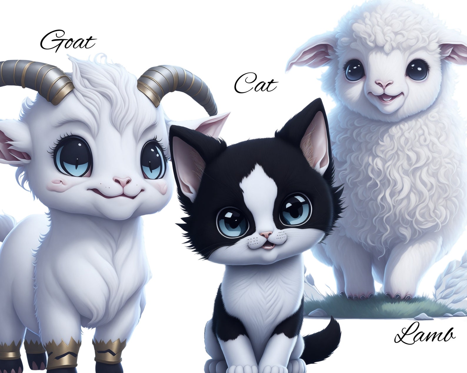 Farm Animals CLIPART PNG Files, Commercial Use, Transparent Background ...