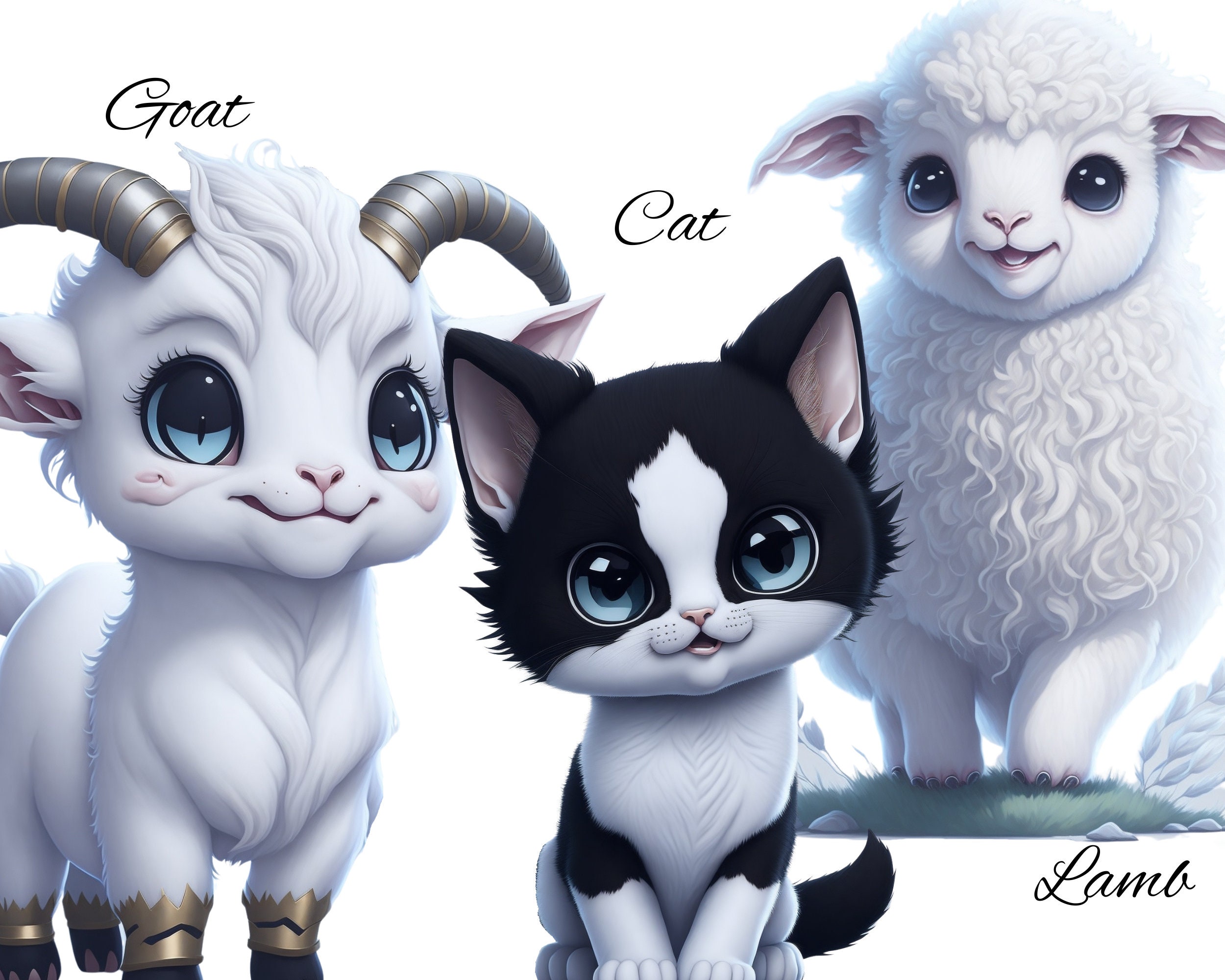 Farm Animals CLIPART PNG Files, Commercial Use, Transparent Background ...