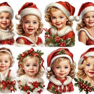 Christmas Kids CLIPART PNG Files Commercial Use Transparent Background ...