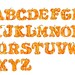 Pumpkin Letters Alphabet CLIPART PNG Files, Fall Sublimation, Autumn ...
