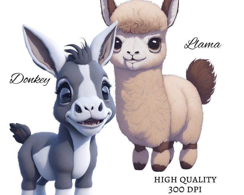 Farm Animals CLIPART PNG Files, Commercial Use, Transparent Background ...