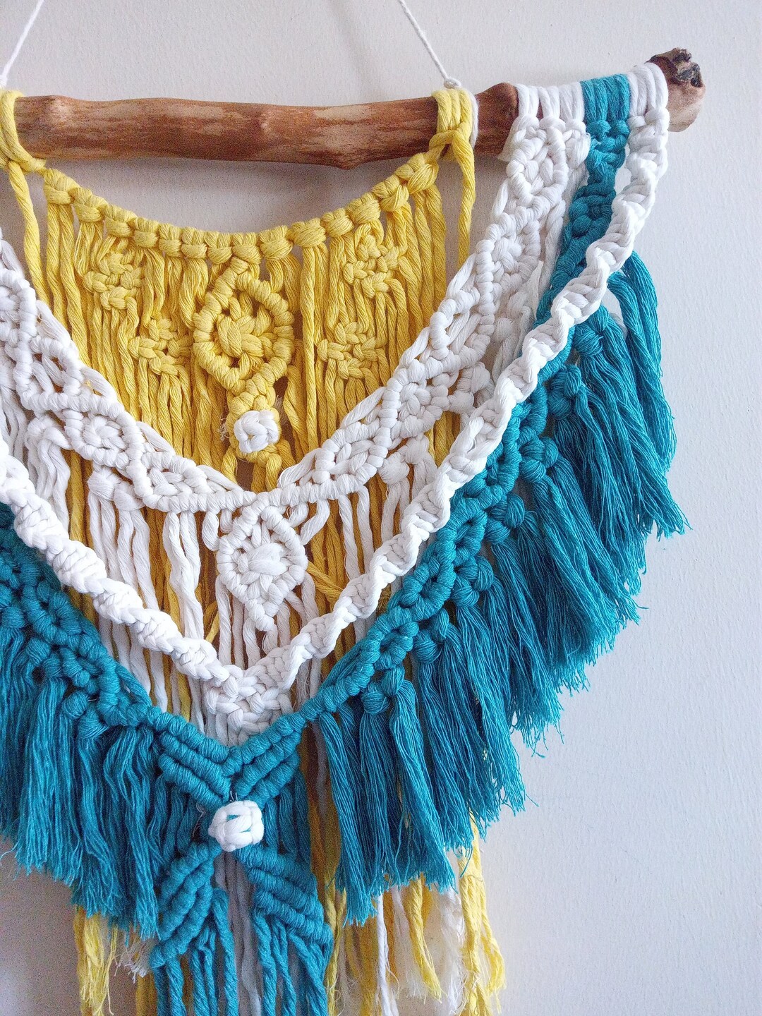 Colorful Macrame Wall Hangig, Mini Macrame, Woven Wall Hanging, Green ...